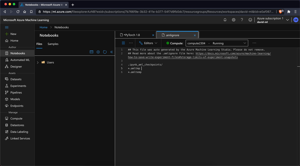 Comparison Azure Ml Notebooks And Gradient Notebooks