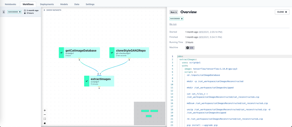 End-to-end Data Science with Gradient Workflows: StyleGAN2