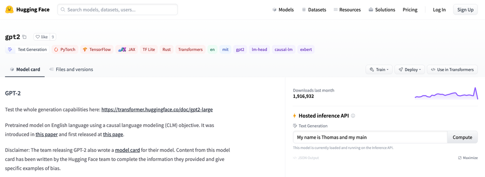 NLP Text Generation Using Gradient Workflows and GitHub