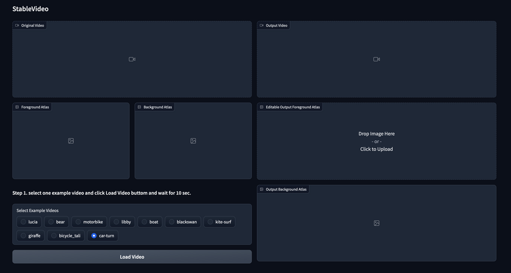 Creating an editable motion animation with StableVideo