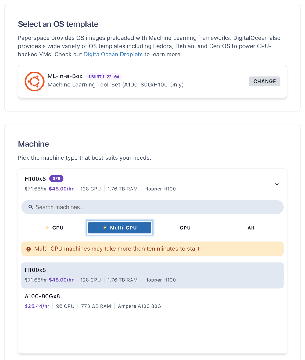 LLMs on DO+PS Multinode H100s: Pretraining and Finetuning MosaicML Models