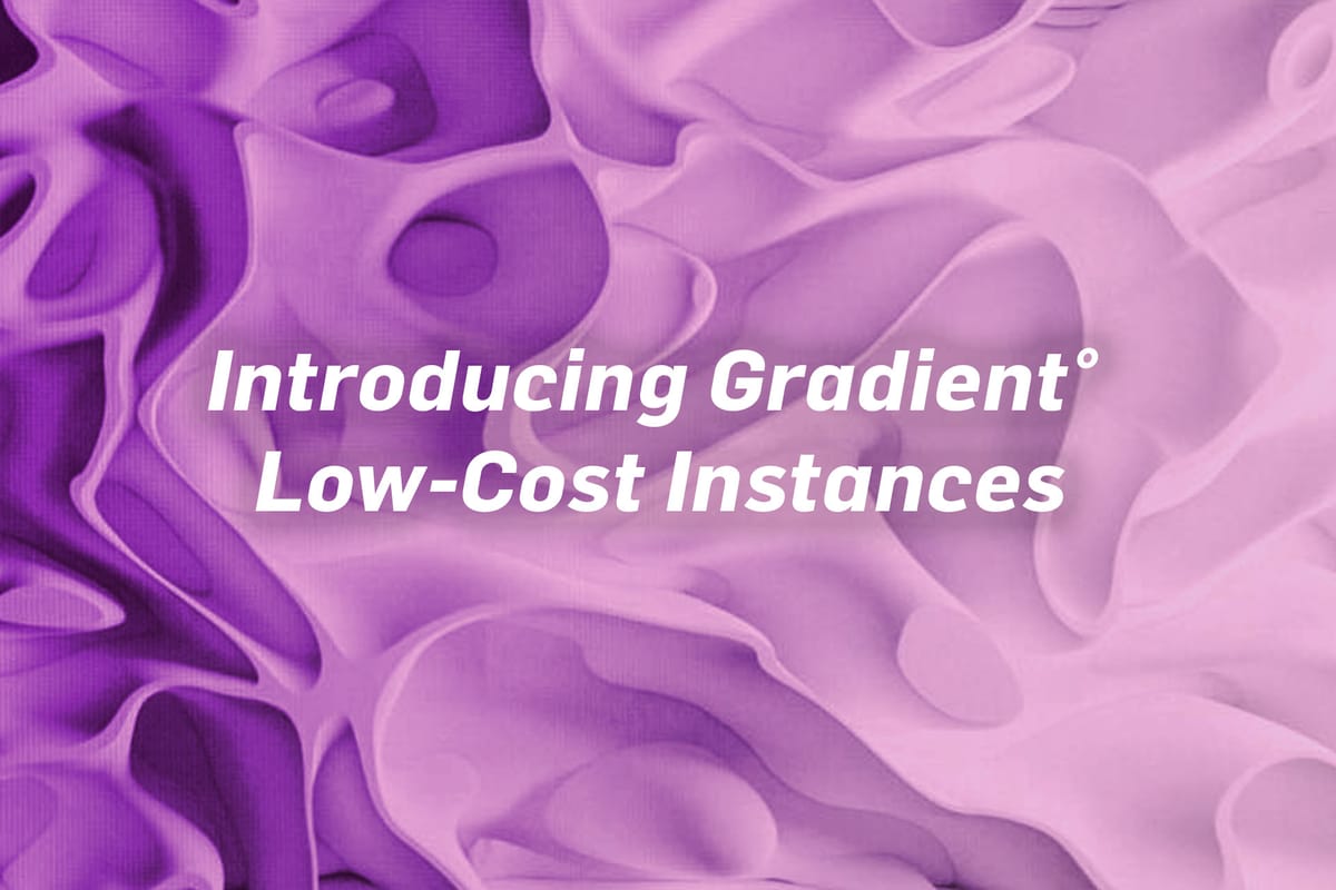 Introducing Gradient° Low-Cost instances