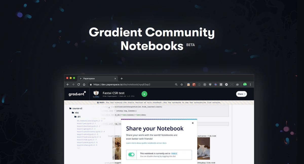 A Guide to Paperspace's Gradient Community Notebooks | Paperspace Blog