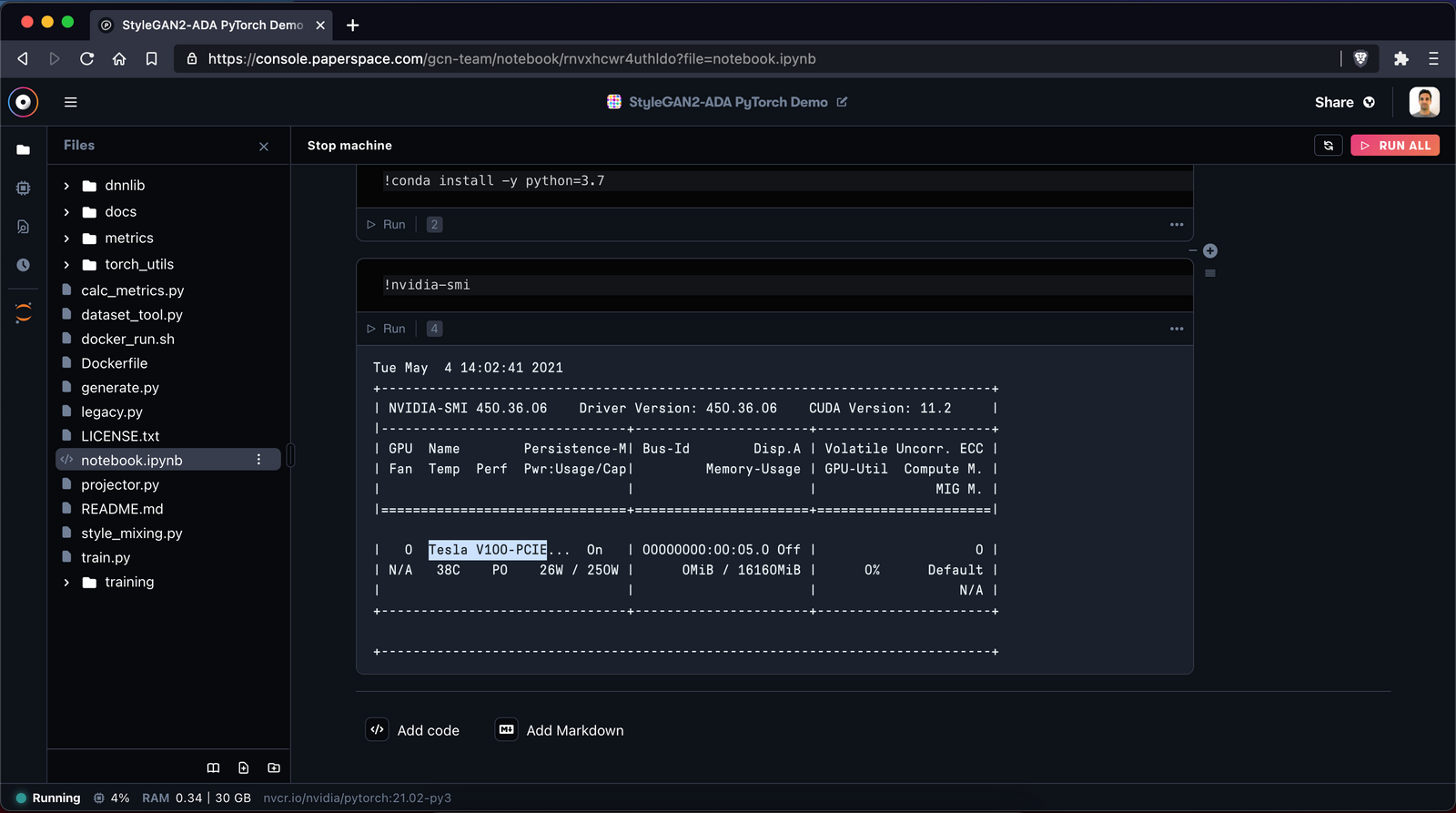How to Run StyleGAN2-ADA-PyTorch | Paperspace Blog