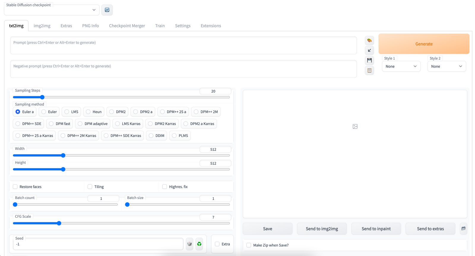 Run the Stable Diffusion Web UI from Gradient Deployments part 2 ...